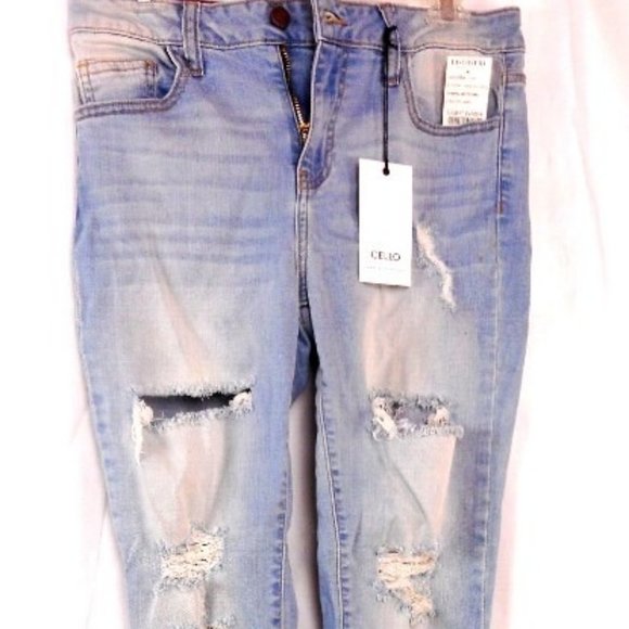 Cello | Jeans | Cello Open Rip Jeans Light Wash Womans Sz 1 Ripped ...